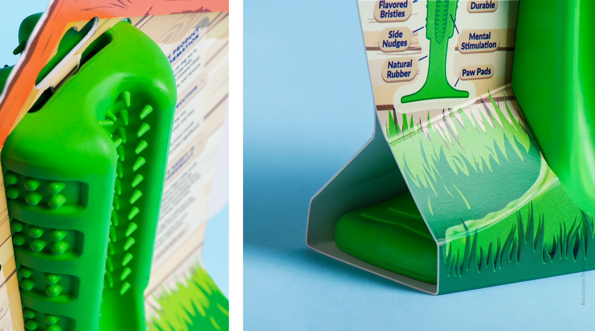 BRISTLY BRUSHING STICK Branding - Backbone