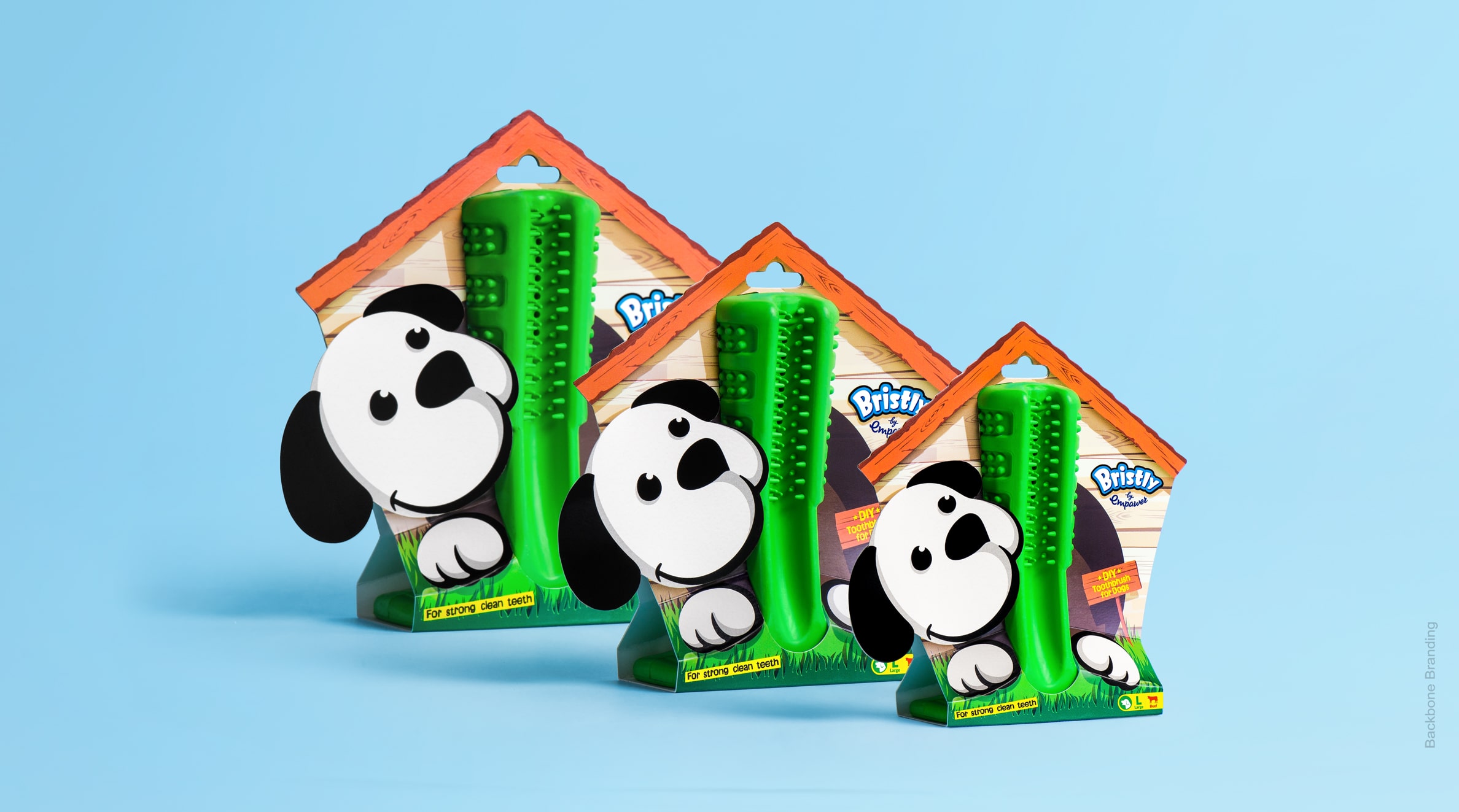 BRISTLY BRUSHING STICK Branding - Backbone