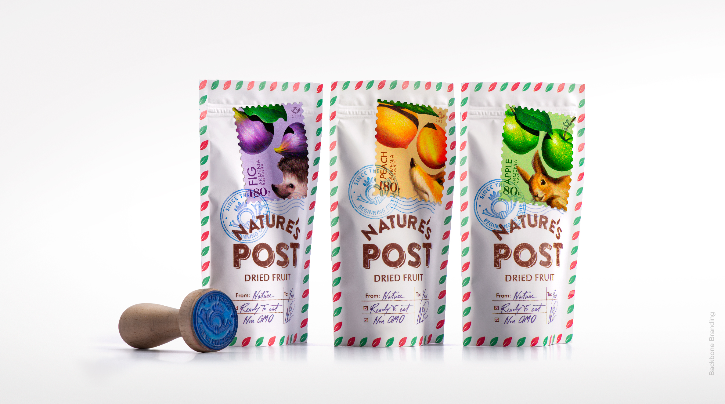 Nature's Post Dried Fruit Backbone Branding