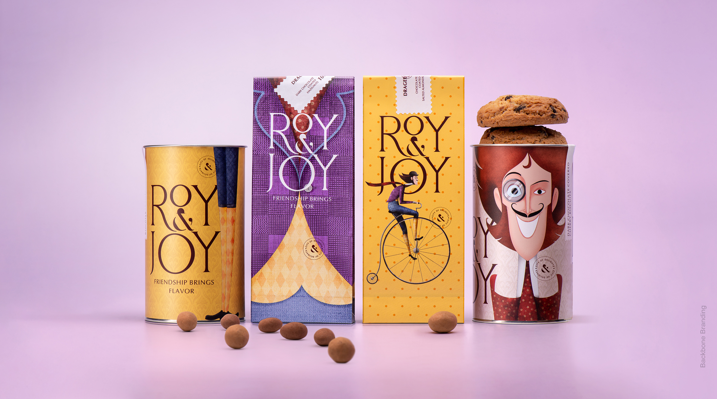 Roy & Joy Confectionary Branding-Backbone