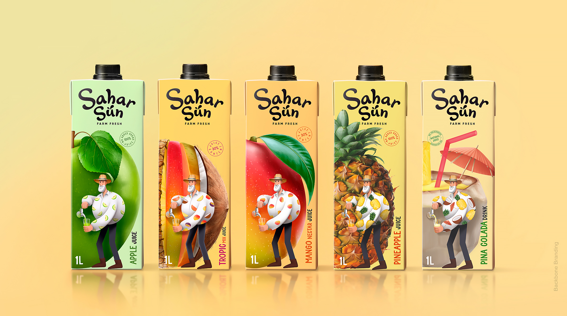 Sahar Sun Juice-Backbone Branding